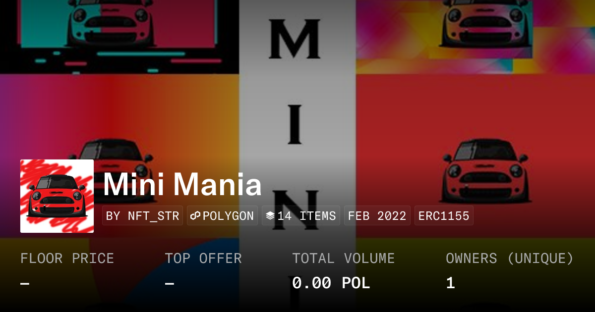 Mini Mania - Collection | OpenSea