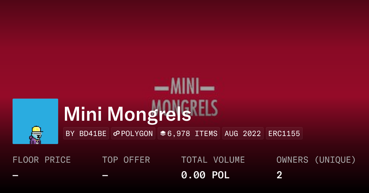 Mini Mongrels - Collection | OpenSea