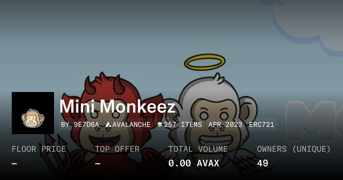 Mini Monkeez - Collection | OpenSea