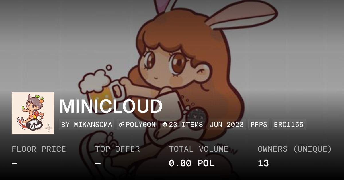 MINICLOUD - Collection | OpenSea