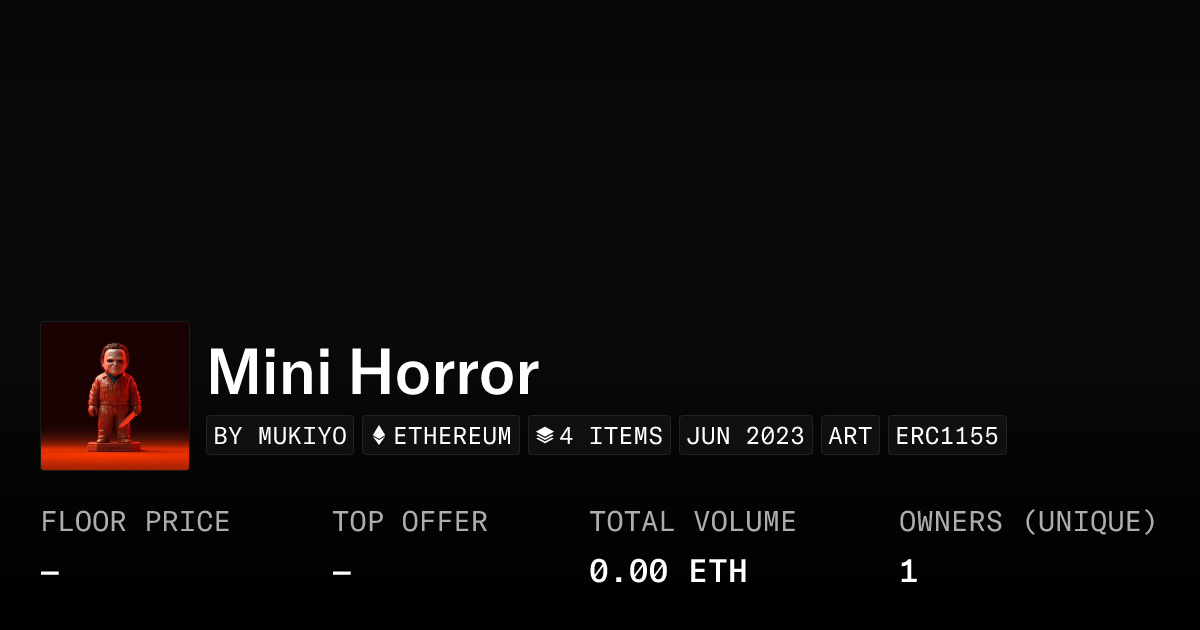 Mini Horror - Collection | OpenSea