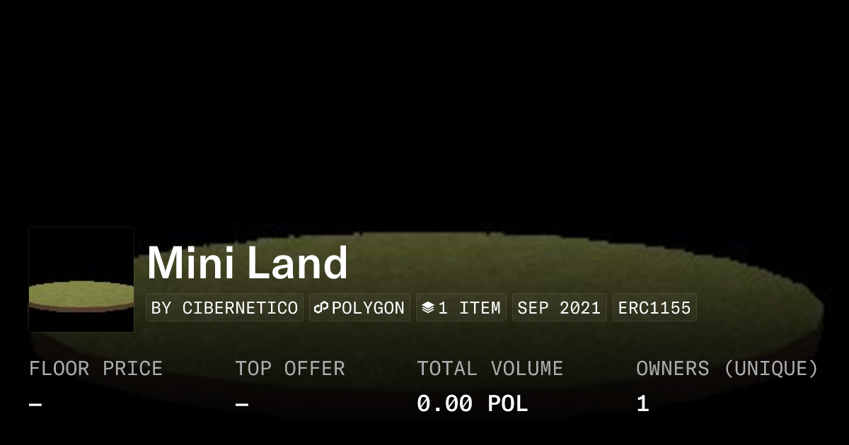 Mini Land - Collection | OpenSea
