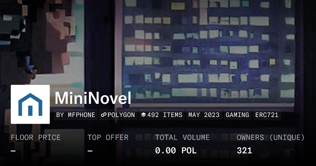 MiniNovel - Collection | OpenSea