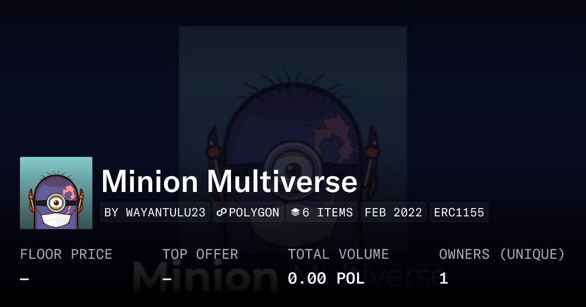 Minion Multiverse - Collection | OpenSea
