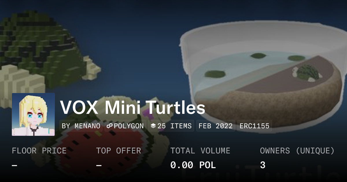 VOX Mini Turtles - Collection | OpenSea
