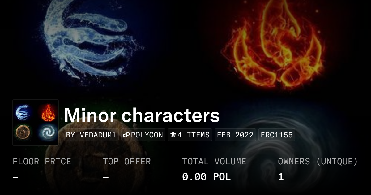 Minor characters - Collection | OpenSea