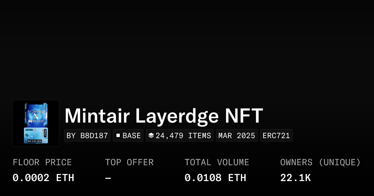 Mintair Layerdge NFT - Collection | OpenSea