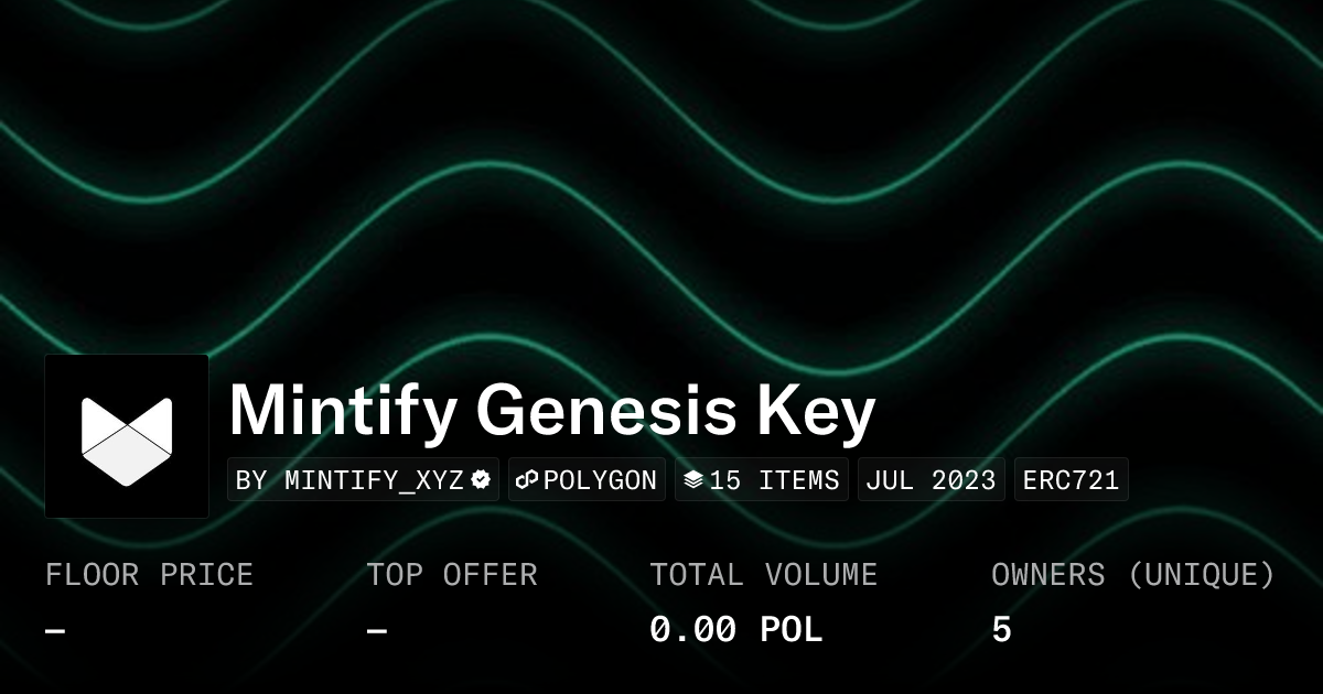 Mintify Genesis Key - Collection | OpenSea