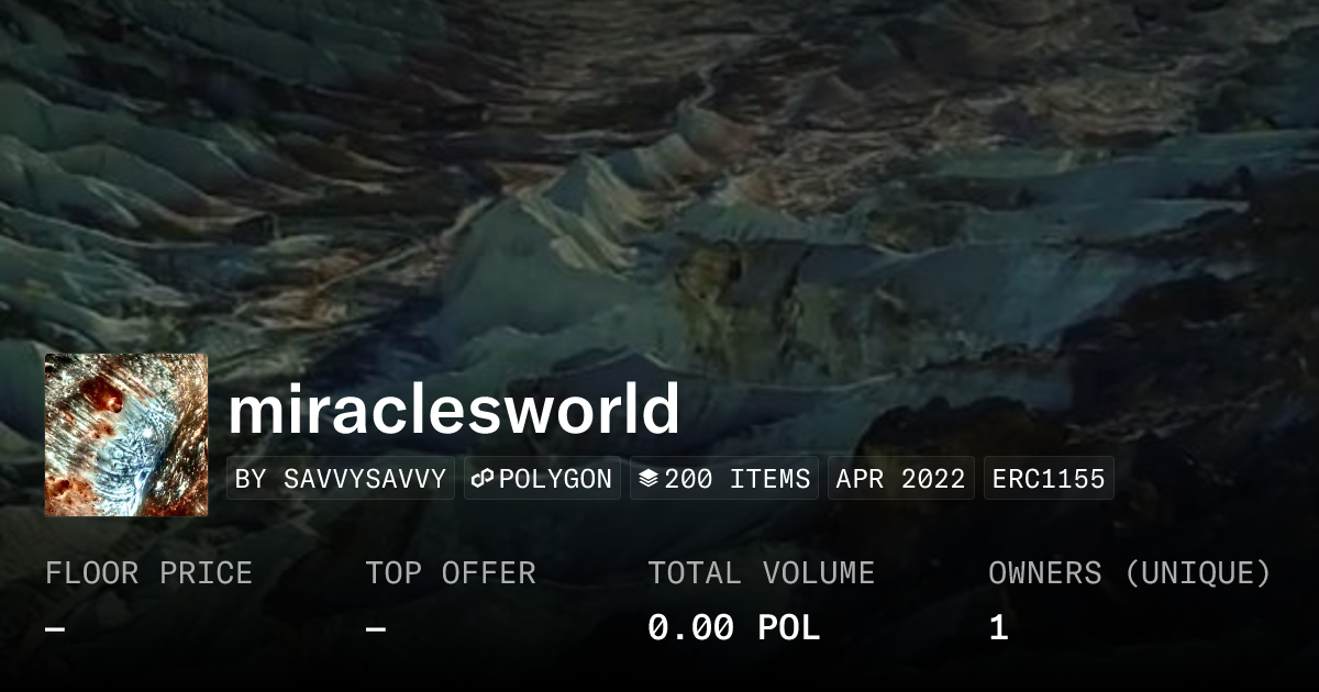 miraclesworld - Collection | OpenSea