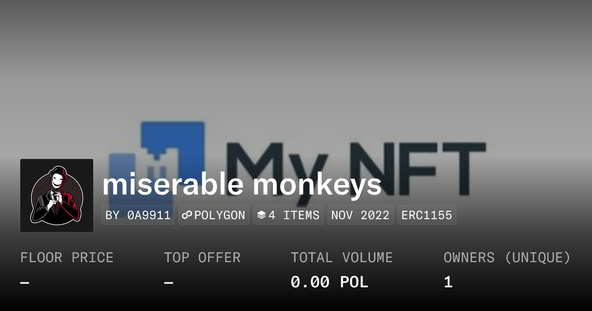 miserable monkeys - Collection | OpenSea