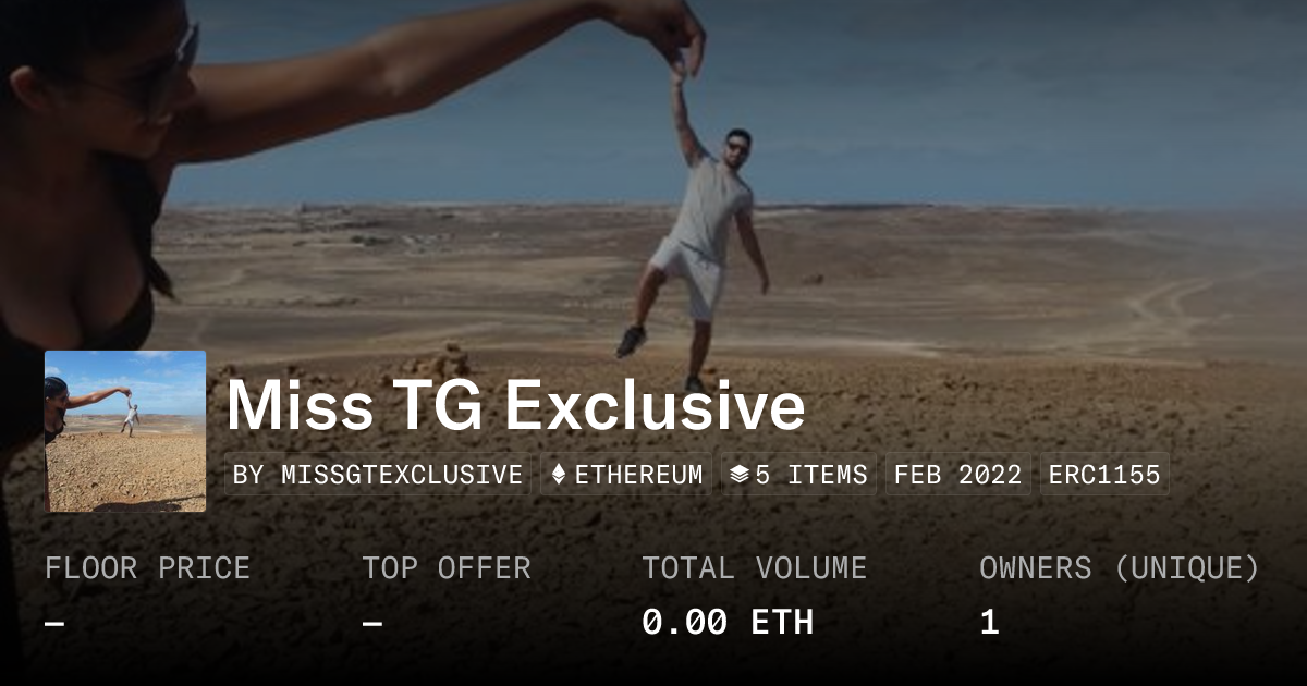 Miss TG Exclusive - Collection | OpenSea