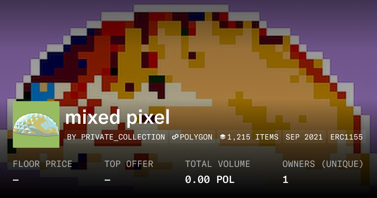 mixed pixel - Collection | OpenSea