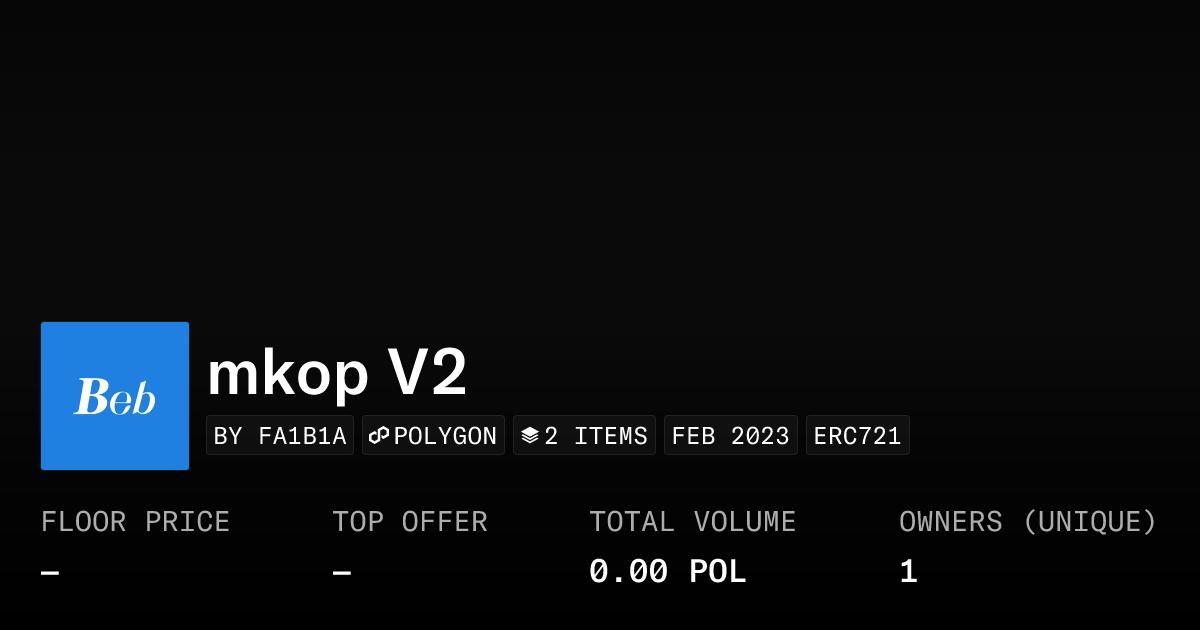mkop V2 - Collection | OpenSea