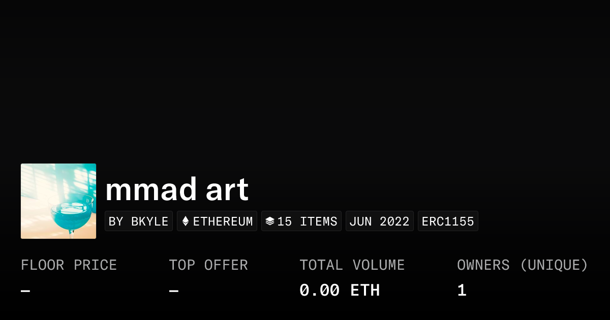 mmad art - Collection | OpenSea