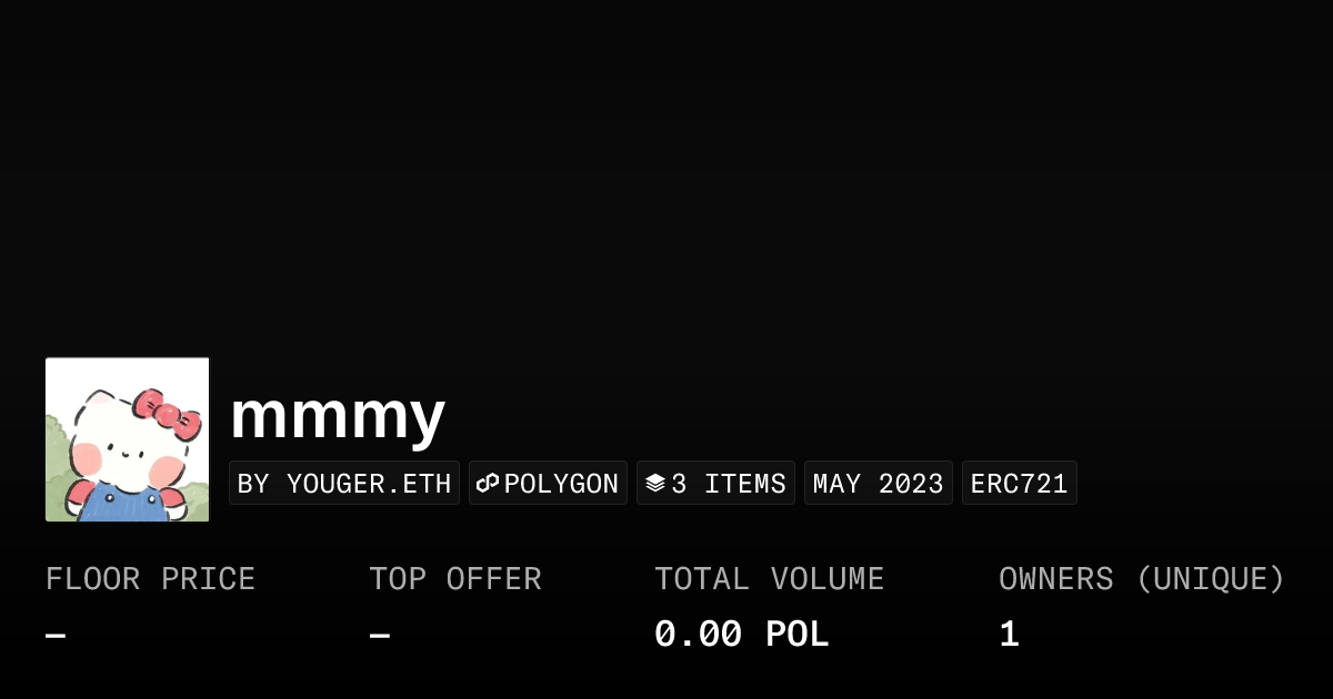 mmmy - Collection | OpenSea