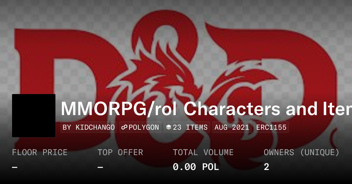 MMORPG/rol Characters and Items - Collection | OpenSea