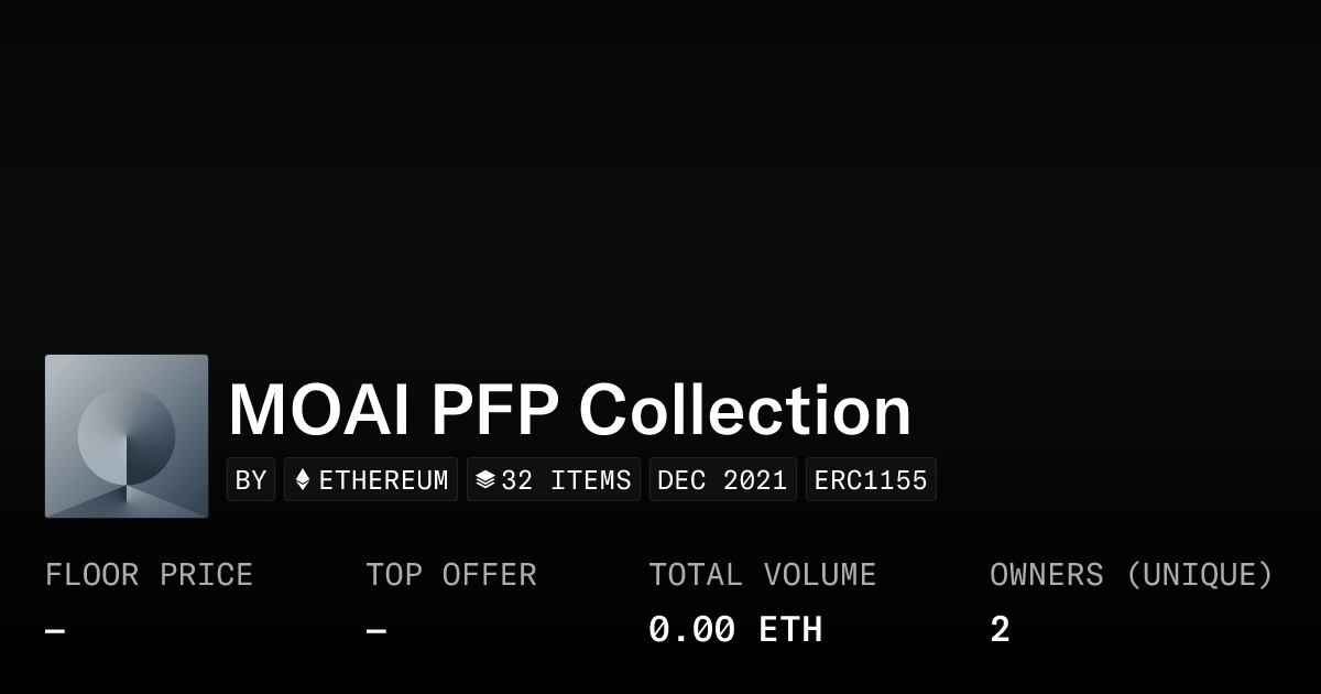 MOAI PFP Collection - Collection | OpenSea