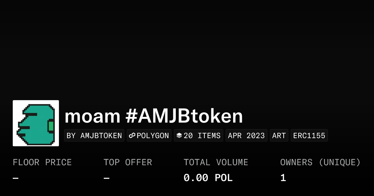 moam #AMJBtoken - Collection | OpenSea
