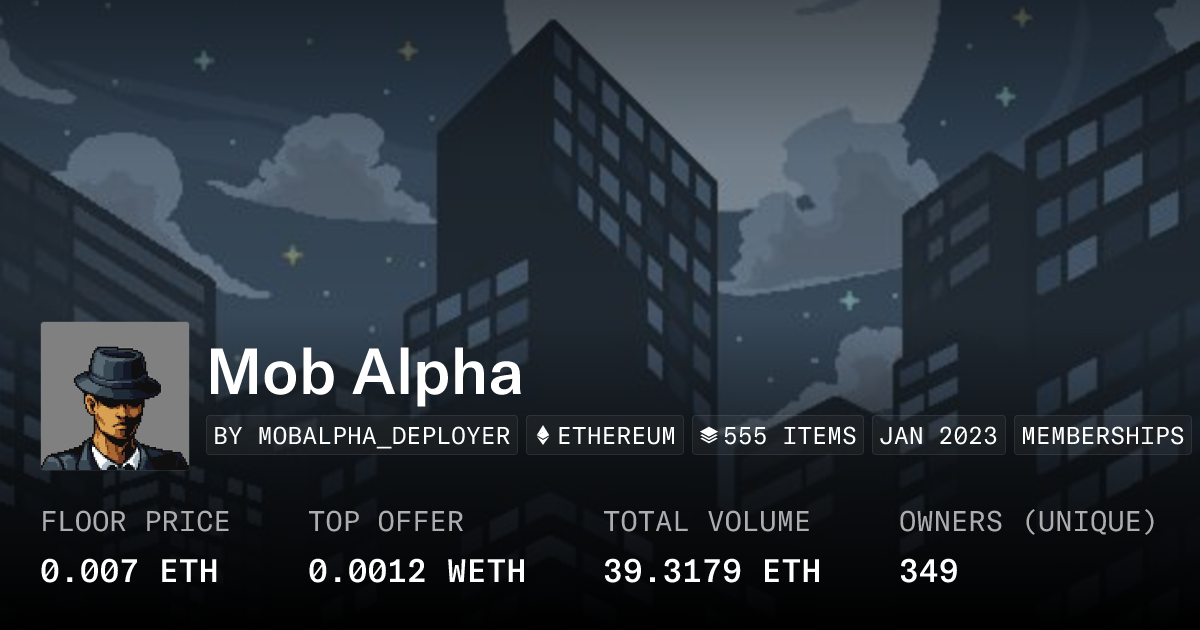 Mob Alpha - Collection | OpenSea