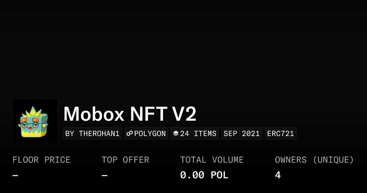Mobox NFT V2 - Collection | OpenSea