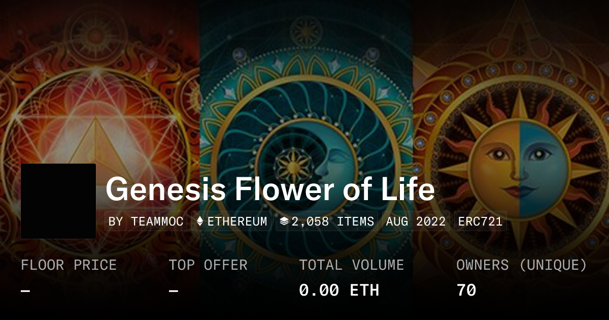 Genesis Flower of Life - Collection | OpenSea