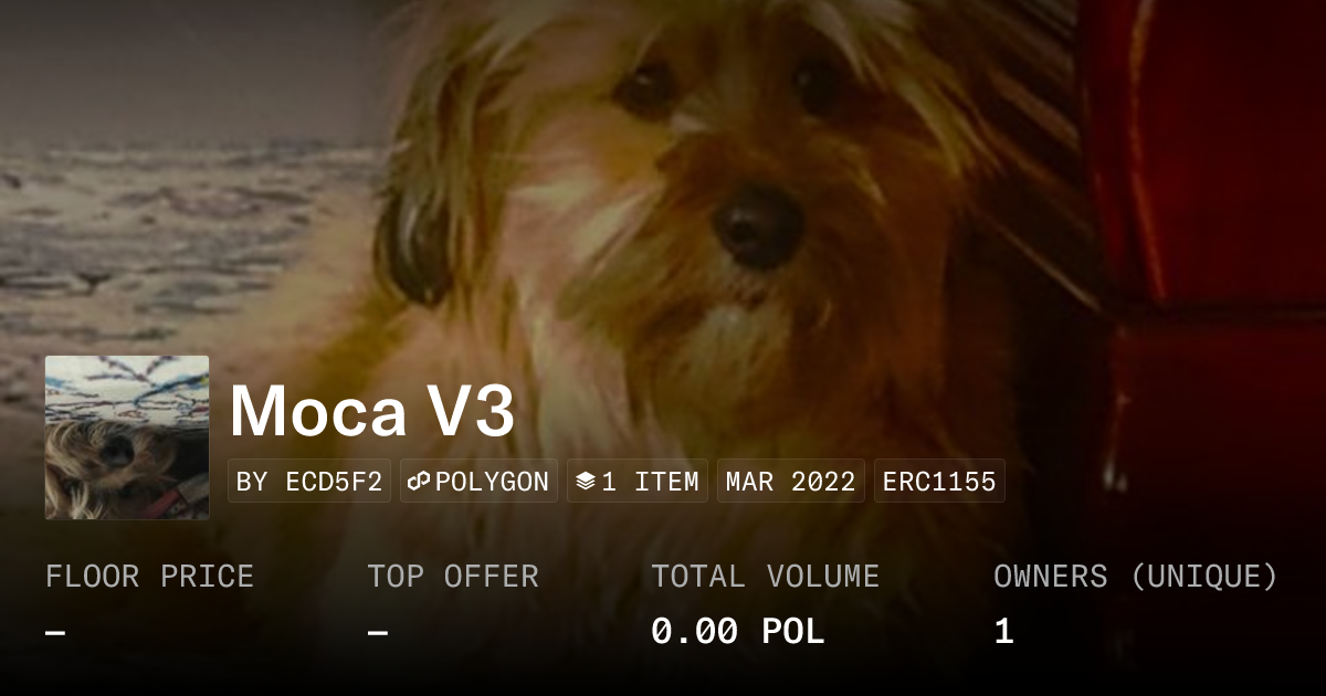 Moca V3 - Collection | OpenSea