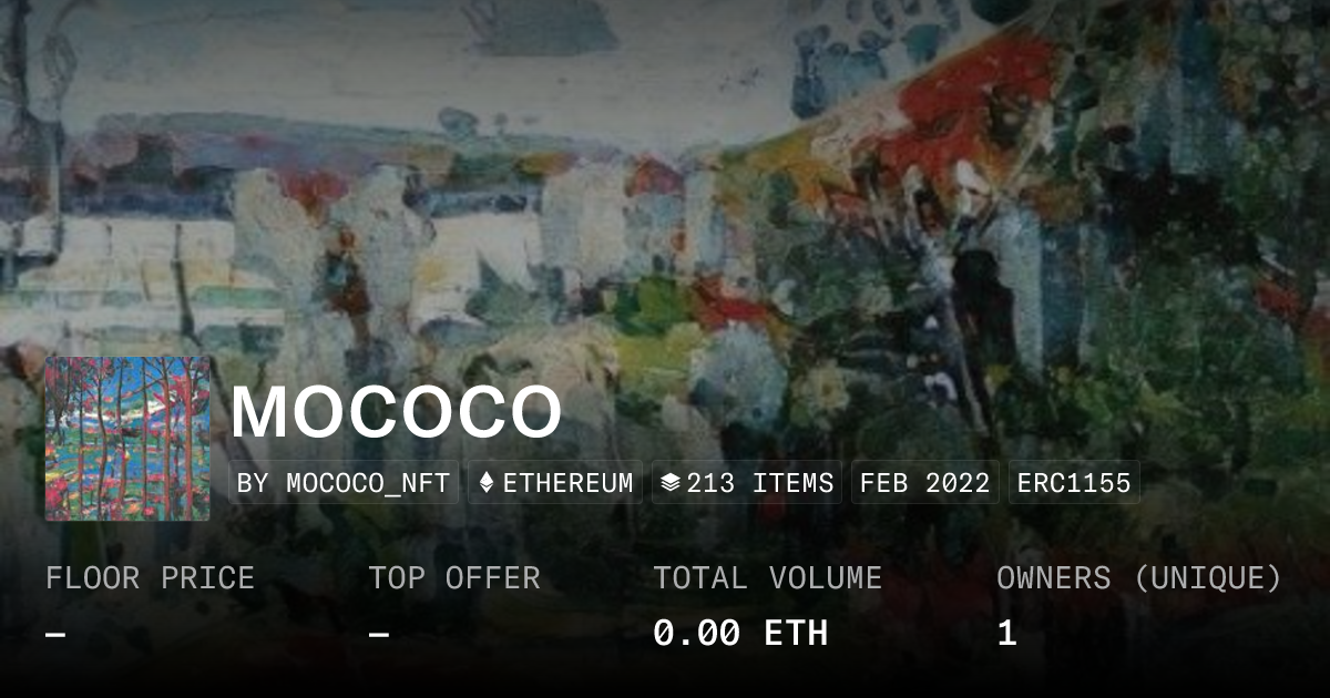 MOCOCO - Collection | OpenSea