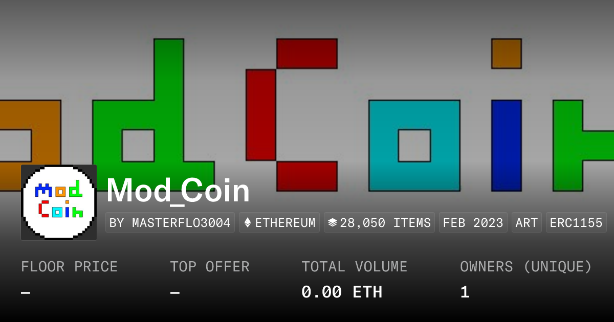 Mod_Coin - Collection | OpenSea