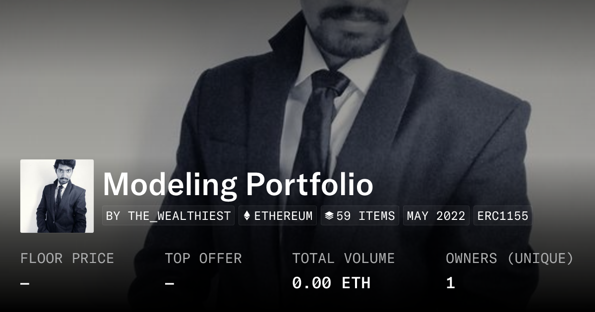 Modeling Portfolio - Collection | OpenSea