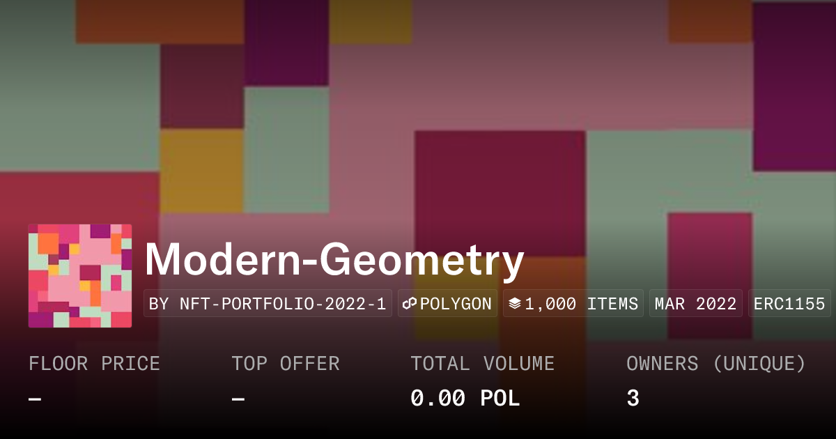 Modern-Geometry - Collection | OpenSea