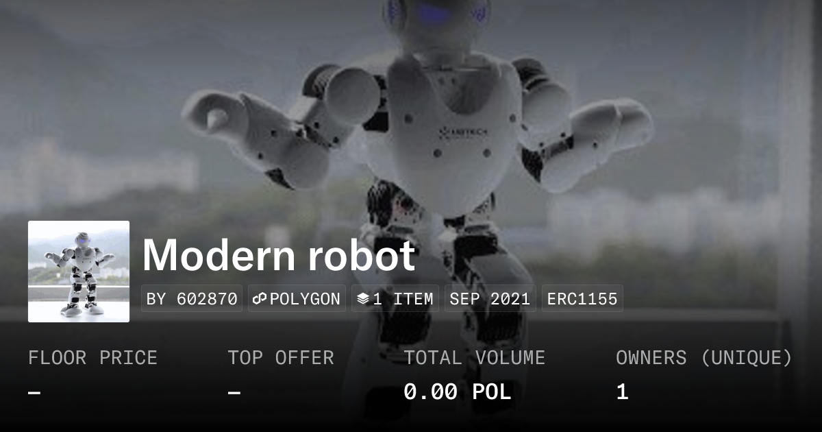 Modern robot - Collection | OpenSea