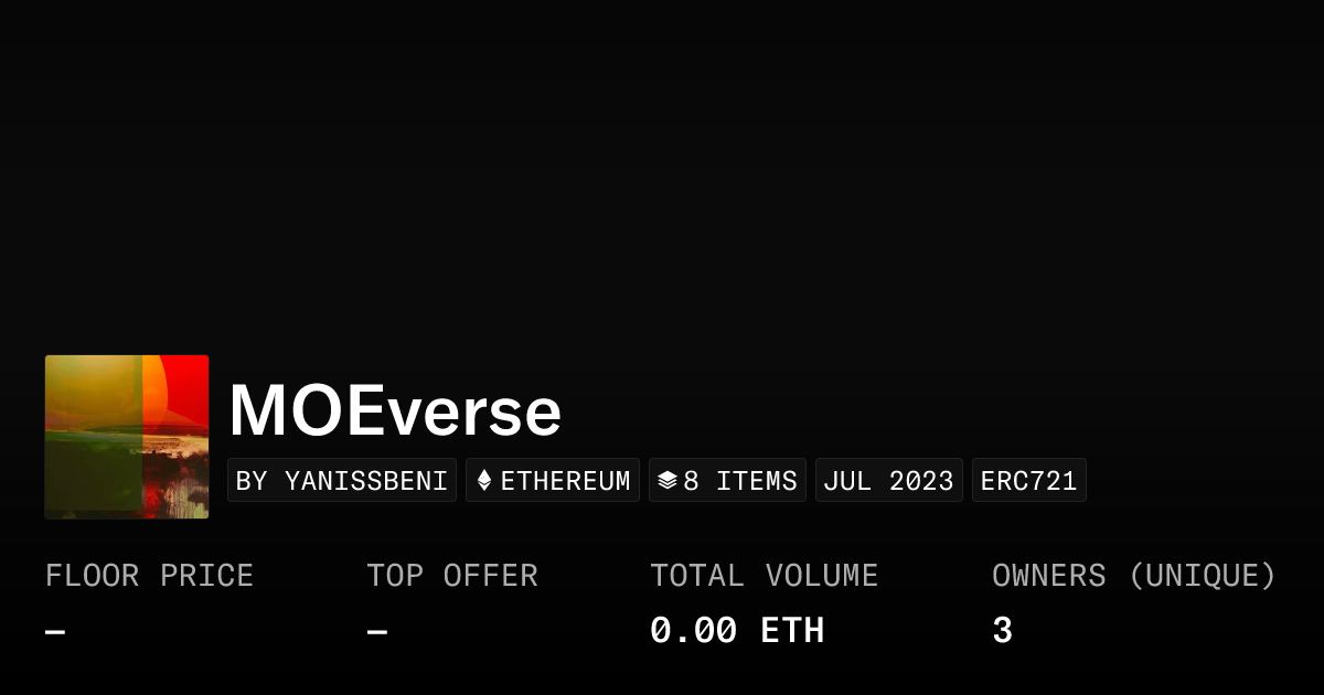 MOEverse - Collection | OpenSea