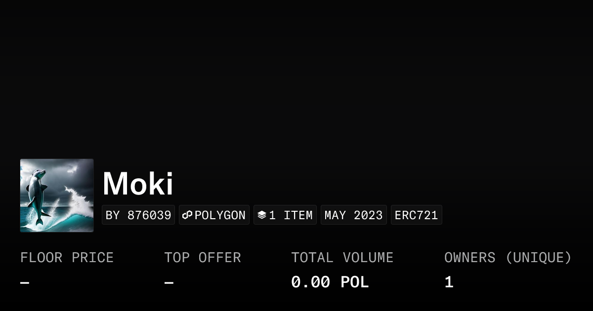 Moki - Collection | OpenSea