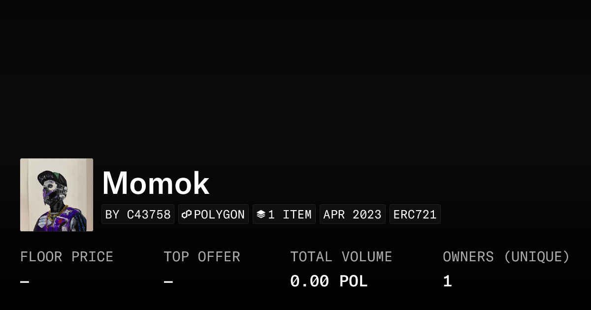 Momok - Collection | OpenSea