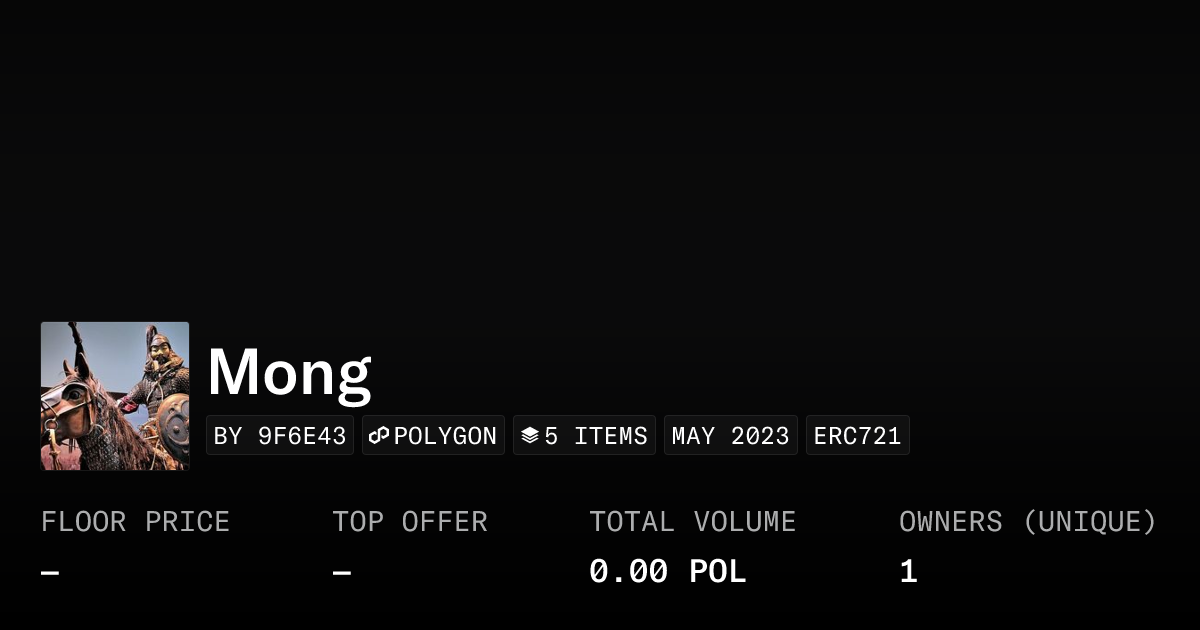 Mong - Collection | OpenSea