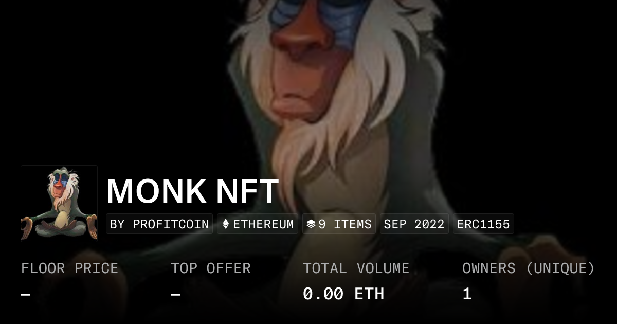 MONK NFT - Collection | OpenSea
