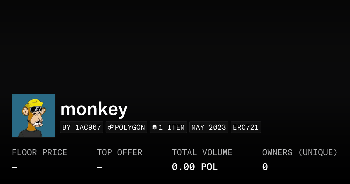monkey - Collection | OpenSea