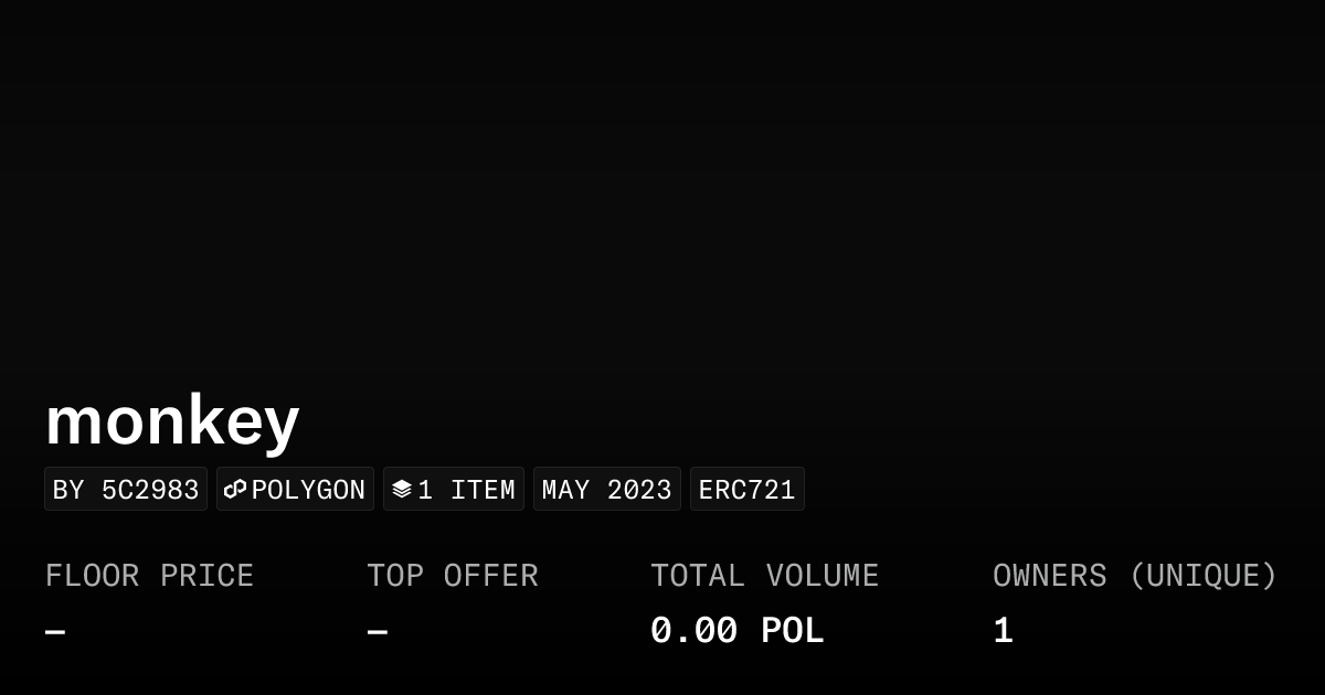 monkey - Collection | OpenSea