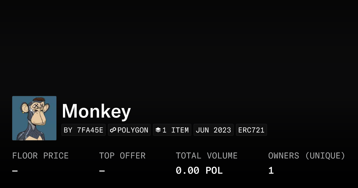 Monkey - Collection | OpenSea