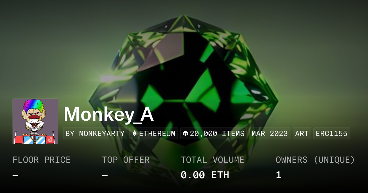 Monkey_A - Collection | OpenSea
