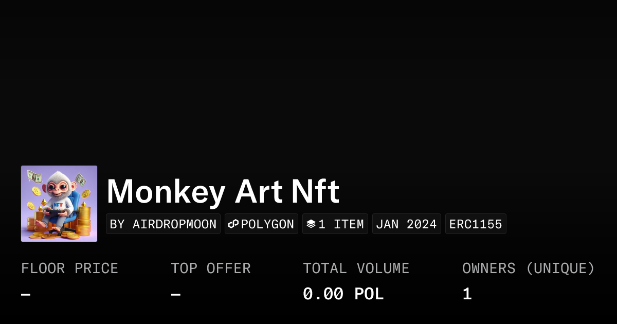 Monkey Art Nft - Collection | OpenSea