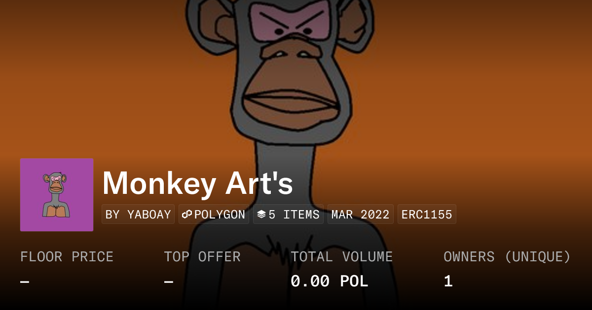 Monkey Art's - Collection | OpenSea
