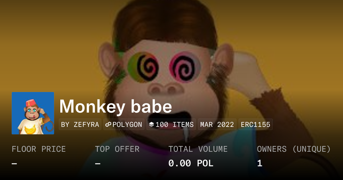 Monkey babe - Collection | OpenSea