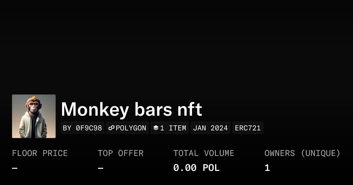 Monkey bars nft - Collection | OpenSea