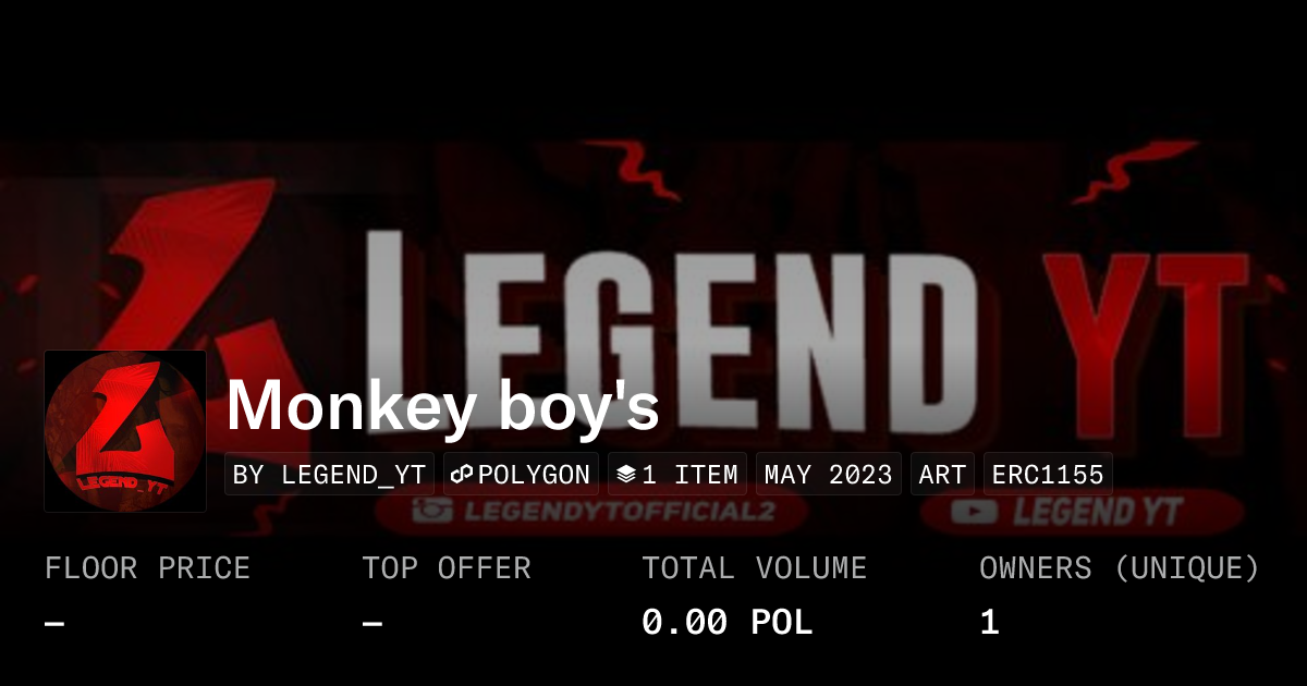 Monkey boy's - Collection | OpenSea