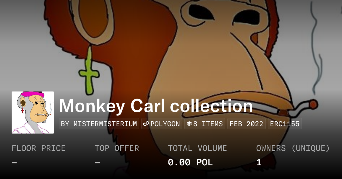 Monkey Carl collection - Collection | OpenSea
