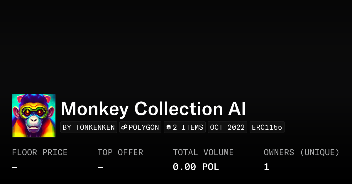 Monkey Collection AI - Collection | OpenSea