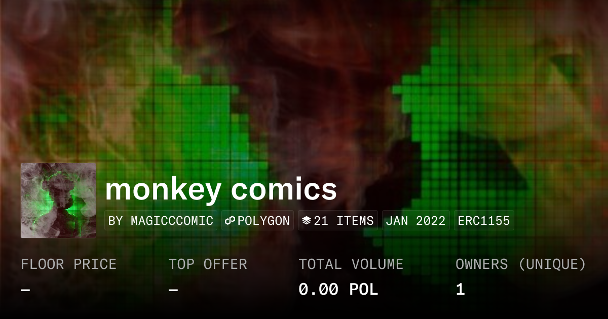 monkey comics - Collection | OpenSea