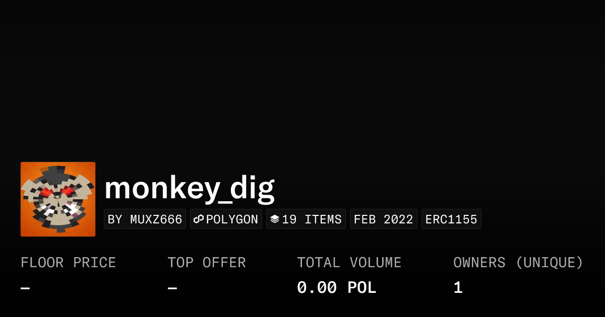 monkey_dig - Collection | OpenSea