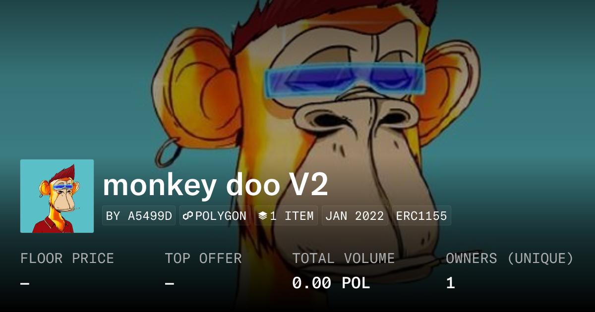 monkey doo V2 - Collection | OpenSea